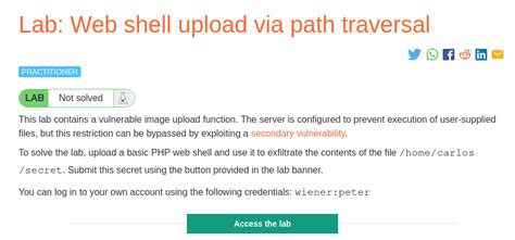 Web Shell Upload Via Path Traversal Portswigger Write Up Deep Hacking