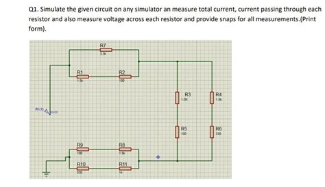 Q1 Simulate The Given Circuit On Any Simulator An Chegg Com