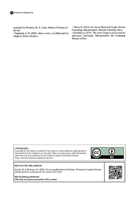 Pdf Preserving Manichaean Paintings Heritage By Uyghur Painting