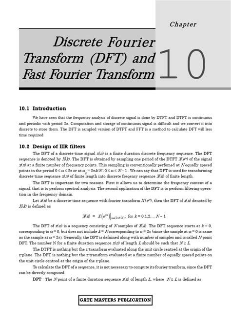 11 Dft And Fft Pdf Discrete Fourier Transform Mathematical Physics