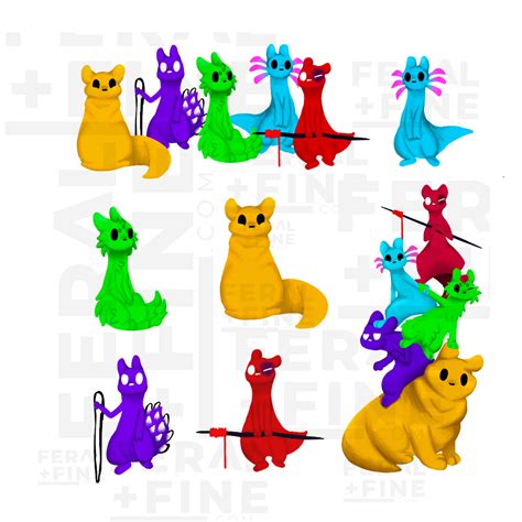 Cute Purple Slug Cat Scug Rain World Game Fan Art Downpour Etsy