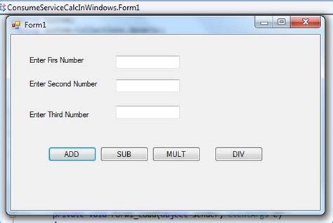 Calculator Sample In WCF MindStick