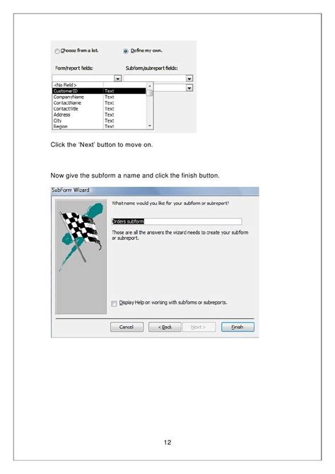 Ms Access Subforms Crownbilla