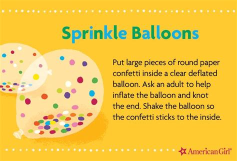 American Girl Birthday Sprinkle Balloons