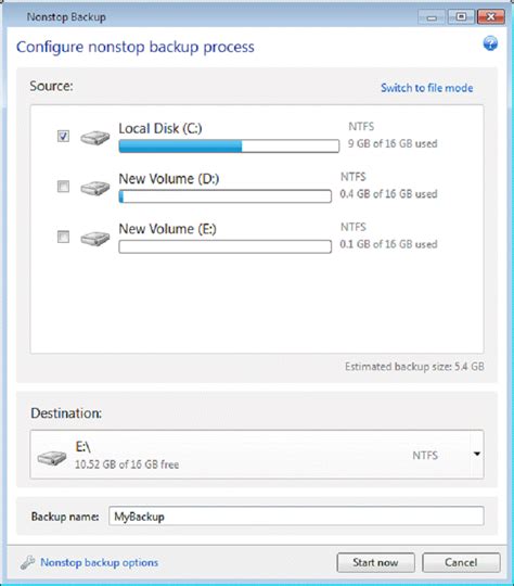 Protecting Your System Continuously Using Acronis Nonstop Backup Backup Files Techniques