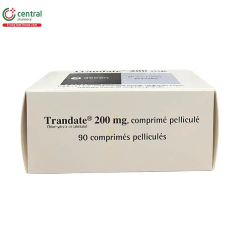 ChÍnh HÃng Thuốc Trandate 200mg Hộp 90 Viên Thuốc Hạ Huyết áp