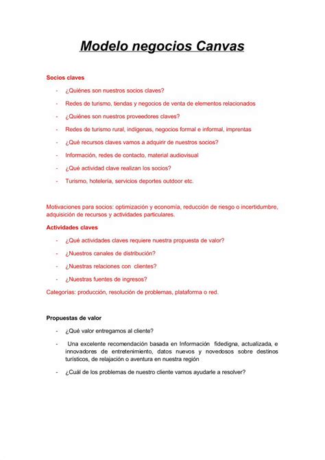 PDF Modelo Negocios Canvas DOKUMEN TIPS