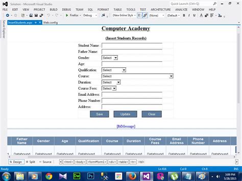 Gridview Insert Update And Delete The Records Sourcecodester