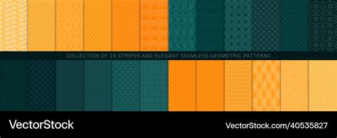 Collection Of Seamless Geometric Minimalistic Vector Image
