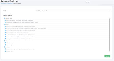 Hướng Dẫn Tạo Và Restore Website Từ Backup Directadmin Hướng Dẫn Tenten