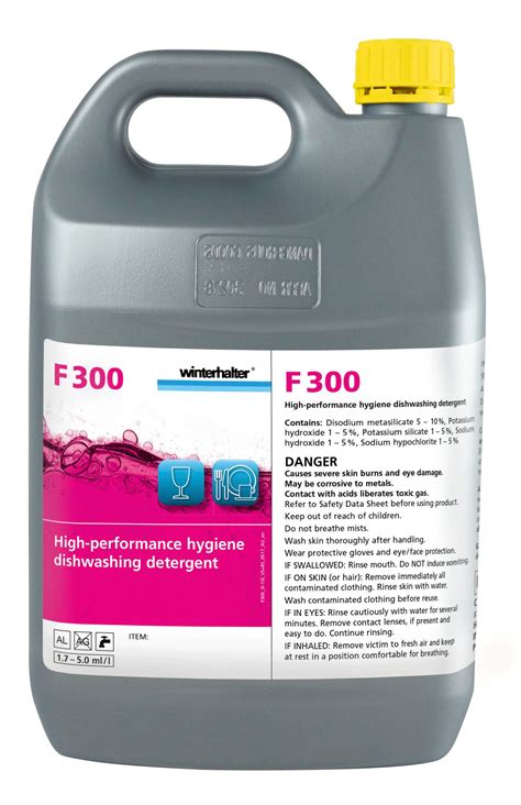 Winterhalter F300 2x5l Glass And Dishwashing Detergent Industry Kitchens