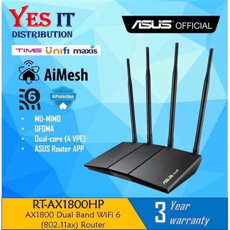 ASUS RT AX HP Dual Band WiFi Ax Router REPLACED ASUS RT AX RT AX W Shopee