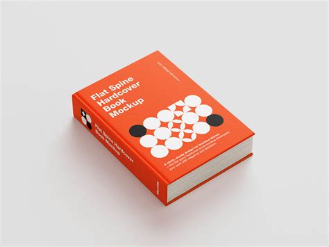 Flat Spine Hardcover Book Mockup Set Mockups Design