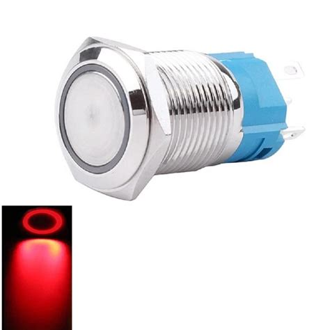 Vandal Proof And Weatherproof Push Button Switch 22mm Stainless Steel