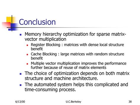 Optimizing The Performance Of Sparse Matrix Vector Multiplication Ppt Download