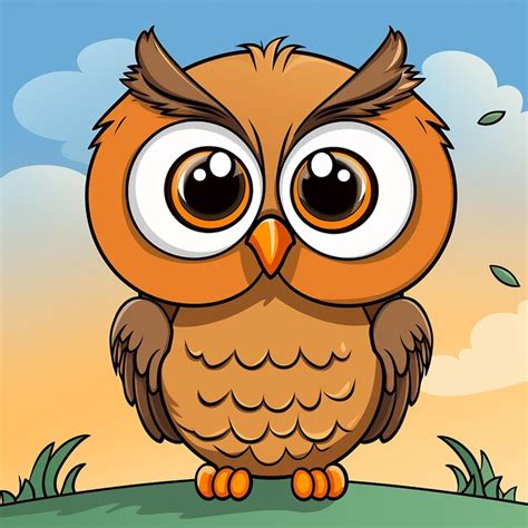Premium Photo 3d Cartoon Optimistic Owl