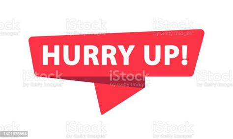 서둘러 배너 음성 거품 레이블 스티커 리본 템플릿 벡터 스톡 일러스트 레이 션 검은색에 대한 스톡 벡터 아트 및 기타 이미지 검은색 긴급 개념 대화 풍선 문자 기호