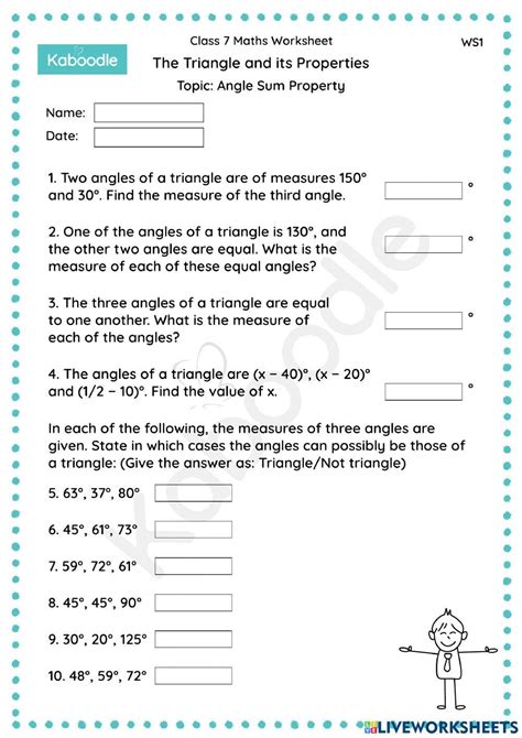 Triangle And It… Free Interactive Worksheets 2193252