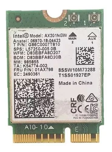 Intel Wi Fi Ax Ngw Cnvi Ax Wifi N Bt Gbps Nf Parcelamento Sem Juros
