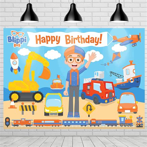Blippi Birthday Party Backdrop Artofit