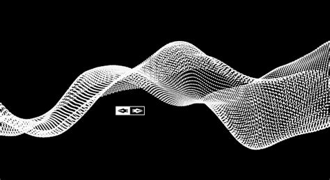 웨이브 배경입니다 그리드 리플 추상적인 벡터 일러스트입니다 3d 기술 스타일입니다 도트 그림입니다 입자를 가진 네트워크