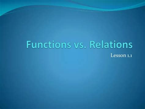PPT Functions Vs Relations PowerPoint Presentation Free Download ID