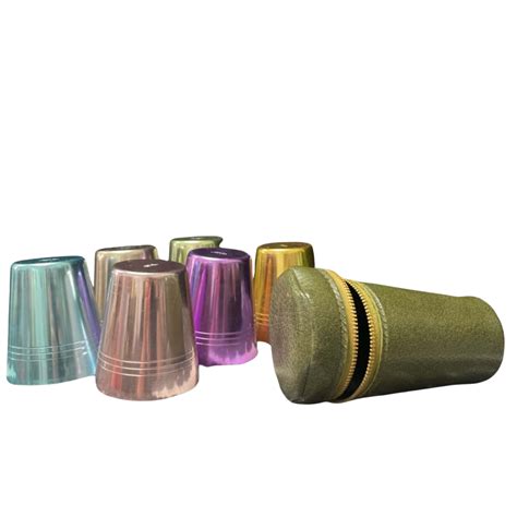 Vintage Anodised Cups And Vinyl Cover S