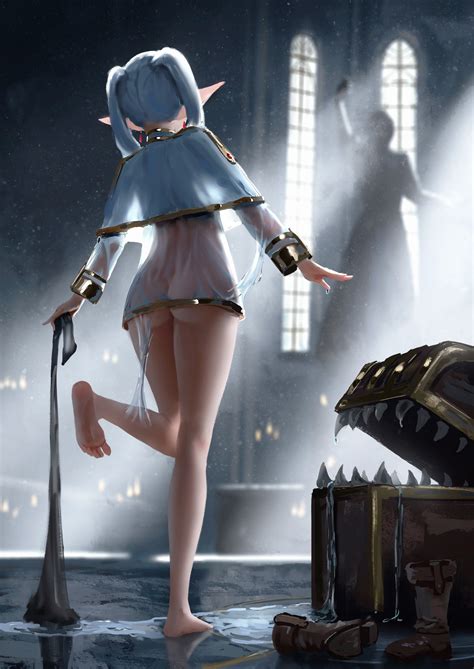 Linoir Frieren Mimic Chest Sousou No Frieren Absurdres Highres 1girl Altar Ass