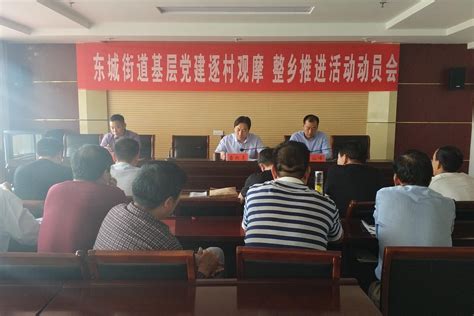 河南省郏县东城街道办事处开展基层党建“逐村观摩、整乡推进”活动