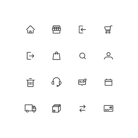 온라인마켓 쇼핑몰 상점 미니 아이콘 디자인 유토이미지 상세페이지 베이직샵 아이콘 22760173