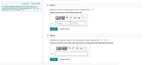 Solved Constants Periodic Table Part A An Object Undergoes Chegg Com