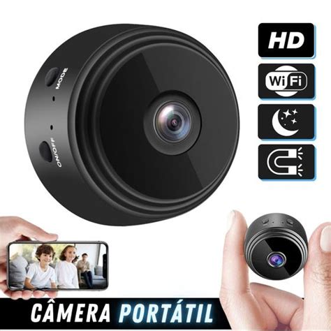 Micro Camera Espiã Monitoramento Segurança Bateria Wifi Aushopexpress