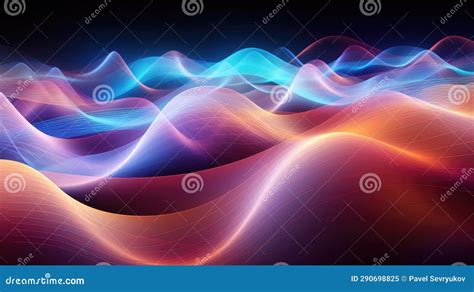 Abstract Dynamic Audio Waves Stock Illustration Illustration Of Voice
