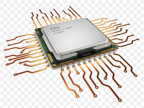 Central Processing Unit Processor Integrated Circuits And Chips Clip Art Computer Software Png