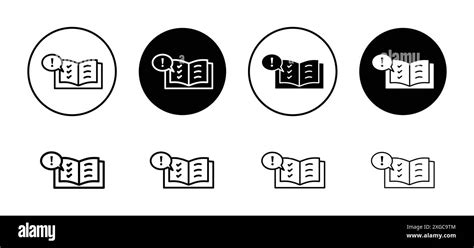 Instruction Icon Vector Logo Set Collection For Web App Ui Stock Vector Image And Art Alamy