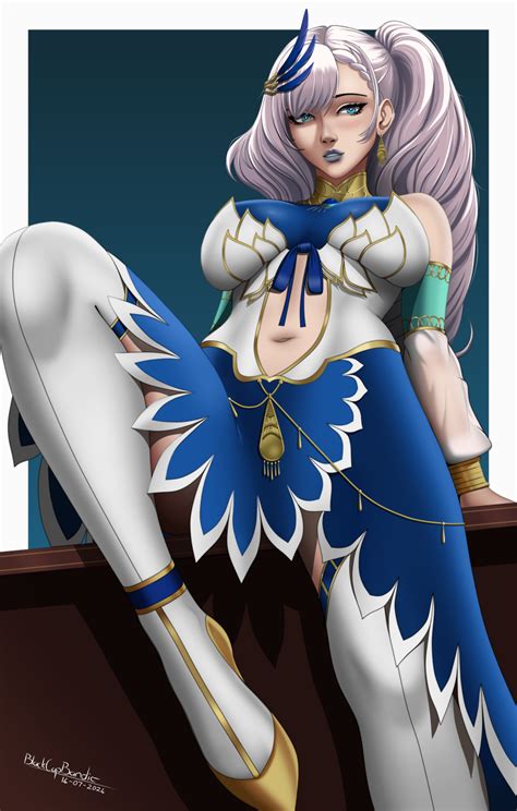 Rule 34 1girls Basic Background Blackcapbandit Blue Eyes Blush Curvy