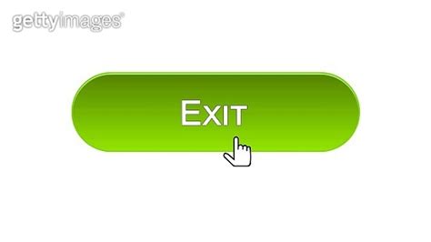 Exit Web Interface Button Clicked With Mouse Cursor Green Color Log