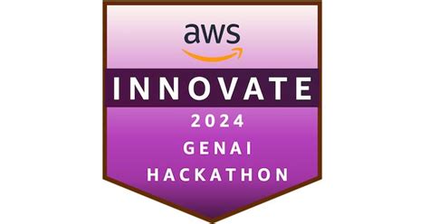 Aws Innovate 해커톤 Was Issued By Aws Wwco Pan Geo Com Field Sales To 진홍 김 Jinhong Kim