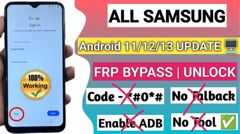 All Samsung Frp Bypass 2024 Enable Adb Fail Android 11 12 13 New Frp Tool Samsung A05s Frp