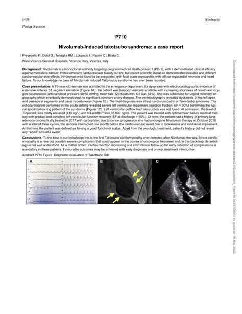 Pdf P710 Nivolumab Induced Takotsubo Syndrome A Case Report