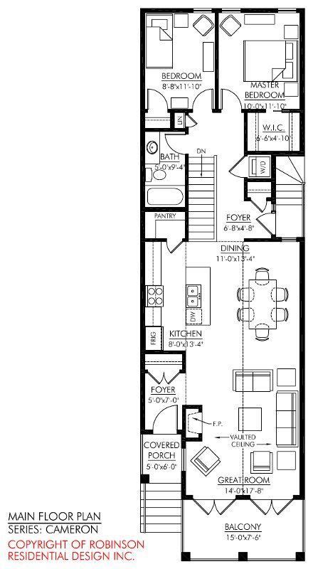 24 Skinny Narrow Floor Plans Ideas Floor Plans House Plans House