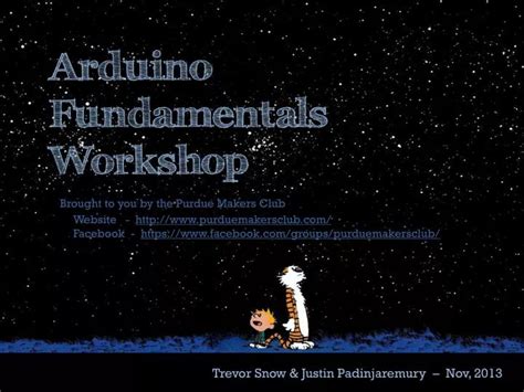 Ppt Arduino Fundamentals Workshop Powerpoint Presentation Free Download Id1550552