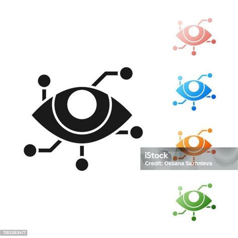 흰색 배경에 격리 된 검은 색 가상 현실 아이콘입니다 다채로운 아이콘을 설정합니다 벡터 일러스트레이션 가상현실에 대한 스톡 벡터 아트 및 기타 이미지 Istock