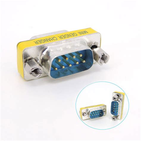 ANWELA Shop DB Pin Male To Male Female Converter MINI Gender Changer Adapter RS Com D Sub