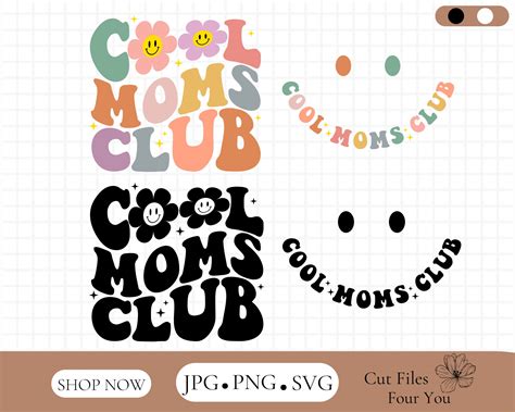 Buy Cool Moms Club SVG Cool Moms Club PNG Moms Svg Moms To Be Online In