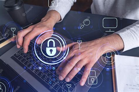 Premium Photo A Programmer Is Typing A Code On A Keyboard To Protect A Cyber Security From