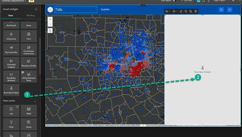 create a custom web application in arcgis experience builder using business analyst widget