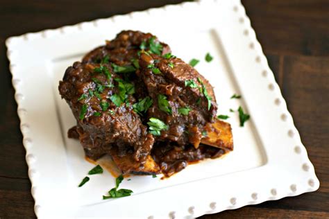 Easy Tender Braised Beef Short Ribs Slow Cooker Recipe Tasty Ever After