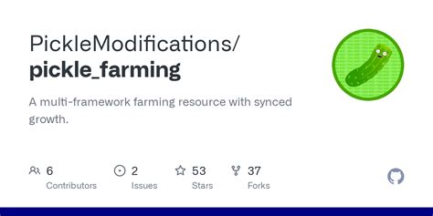 github picklemodifications pickle farming a multi framework farming resource with synced growth