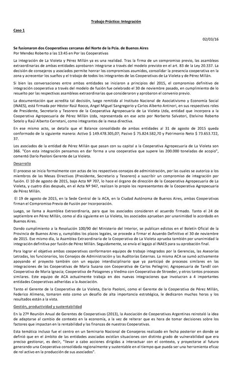 Trabajo Practico Integracion Total Trabajo Pr Ctico Integraci N Caso Se